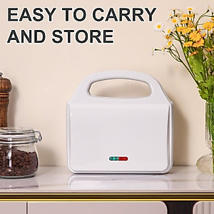 UVFAST Corn Dog Waffle Maker, Hot Dog Waffle Machine with Non-stick Coating Plate, Hot Dog Maker Toaster Make 6 Corn Dogs, Corn Dog Waffle Machine Make Corn Dog in Minutes, Easy to Clean, White