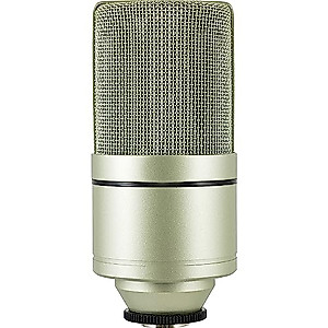 MXL 990 Condenser Microphone for Podcasting, Singing, Home Studio Recording, Gaming & Streaming | Detailed Sound | XLR | Large Diaphragm (Champagne)