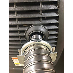 GenExhaust Compatible with Honda EU2200i/EU2000i Generator 1-1/2" Steel Exhaust Extension 2 Foot Length