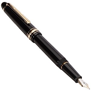 Montblanc Meisterstuck Hommage a Frederic Chopin Fountain Pen 145, Black with Gold Trim 01518 Classique Style 106514