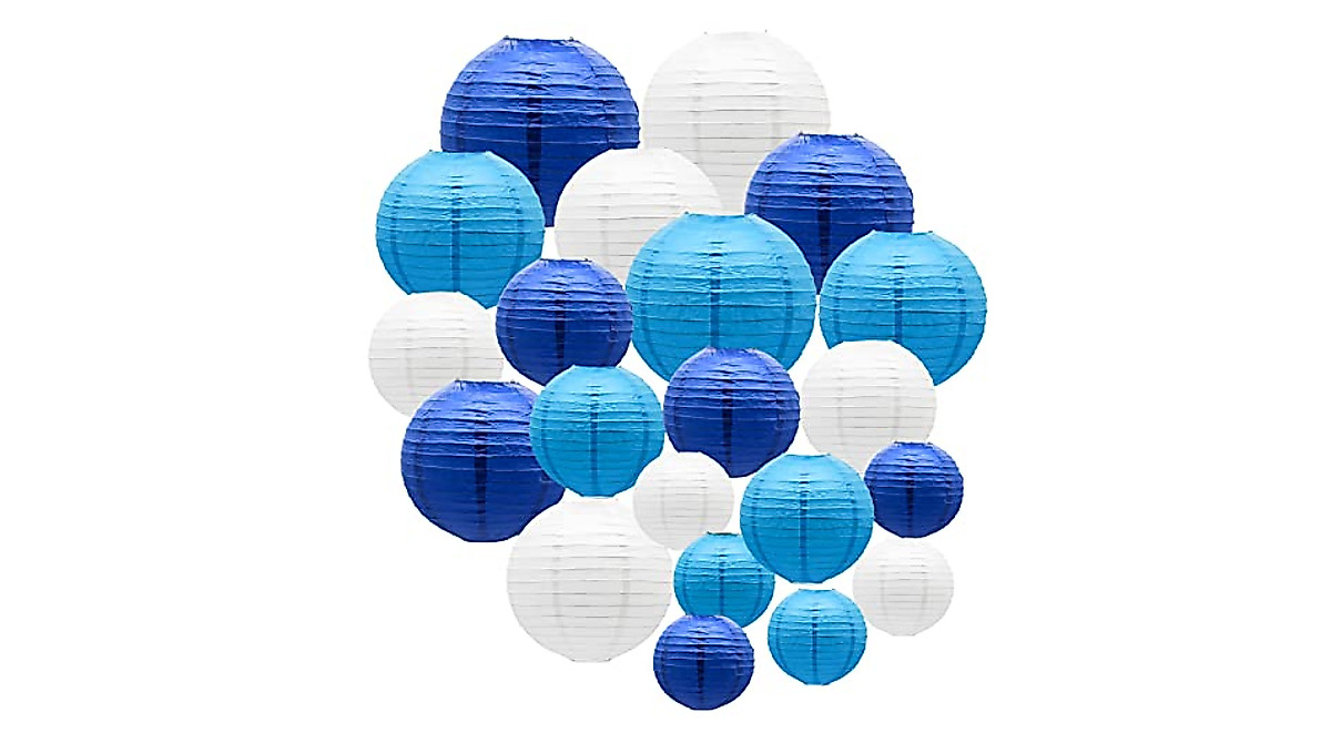 Blue Paper Lanterns - Enhance Your Party Decor