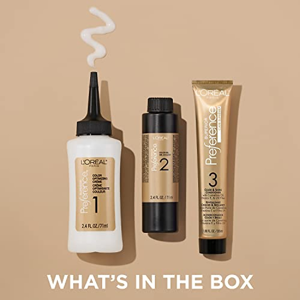 L'Oreal Paris Superior Preference Luminous Fade-Defying Permanent Hair Color, Hair Dye For Up to 9 Weeks of Radiance, Medium Ash Blonde 7.5A, 1 Hair Dye Kit (Pack of 2)