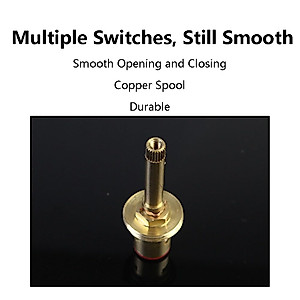 76mm/3inch DN15 Brass Ceramic Stem Ceramic Disc Cartridge Faucet Valve Cartridge Replacement Faucet Repair Replacement Parts for Bathroom Kitchen Tap Sink Faucet (Random color)