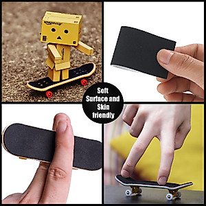 30 Pcs Fingerboard Foam Grip Tape Adhesive Foam Fingerboard Stickers Uncut Foam Tape for Fingerboard Finger Toy Skateboard, 36 x 110 mm