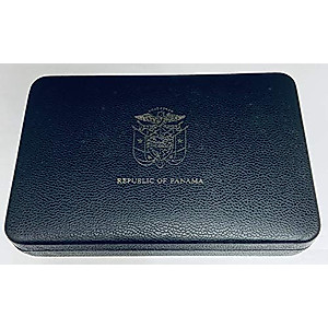 PA 1976 Republic of Panama Proof Coins Simon Bolivar .925 Silver Box & COA Proof