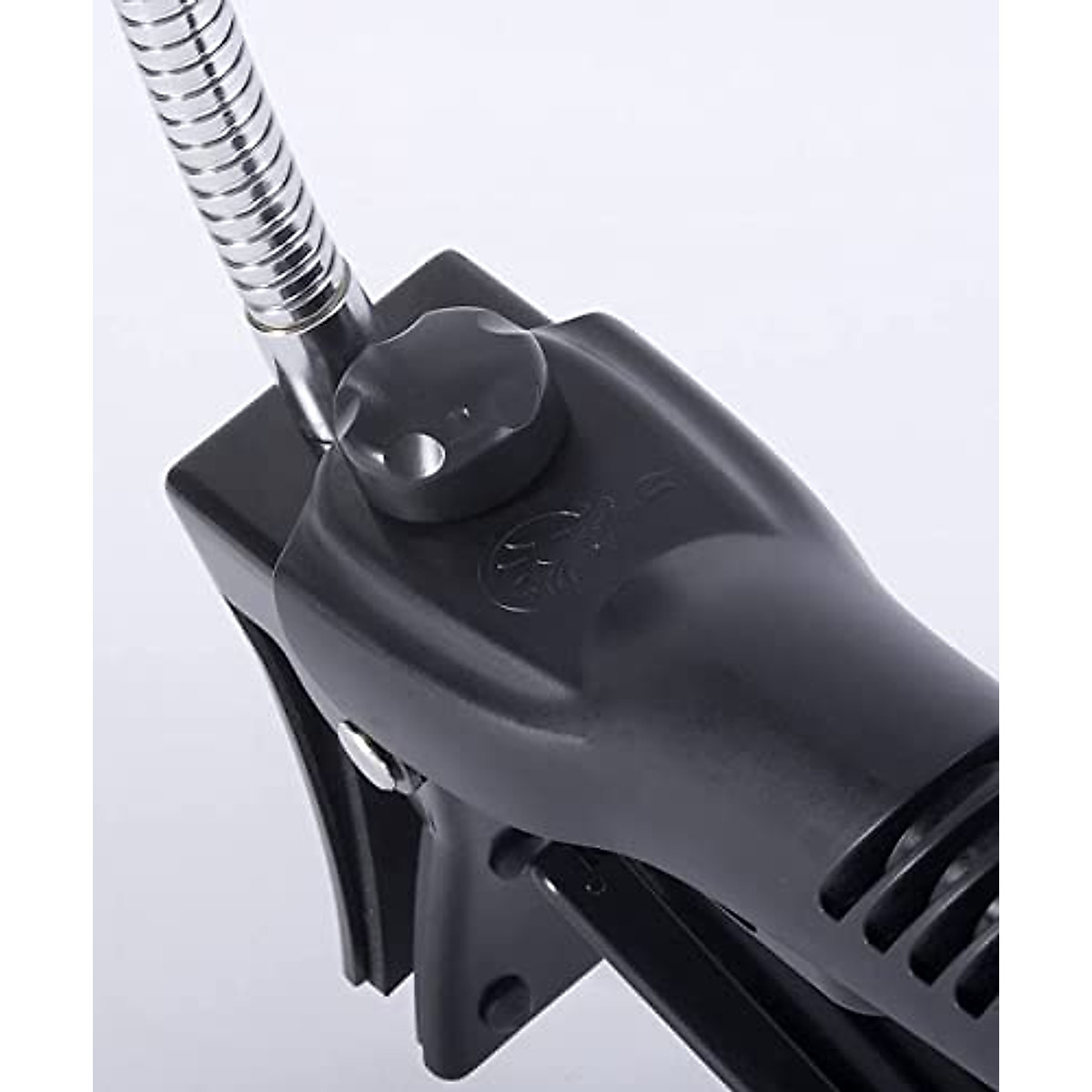 BBQ Dragon | Electric Charcoal Starter Fan | Cordless Stainless Steel Fire Starter w/Built-In Blower | Easily Ignite Charcoal Grills & BBQ Smokers | Heavy Duty Mounting Clamp | Long Adjustable Neck