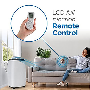 Commericial Cool CPT10WB Remote Control Portable Air Conditioner, 14000 BTU, White