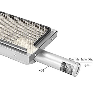 Blackhoso Upgrade Ceramic Infrared Searing Burner Replacement for Jenn Air Nex 720-0336B 720-0720 Kitchenaid 720-0732 720-0893 720-0953, Home Depot Sam's Club 720-0732 720-0856 Grills