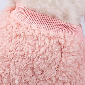 Dog Sweaters for Small Dog Boys or Girls Cat Puppy Clothes Sweatshirts Soft Warm Winter Coats Apparels for Dogs and Cats (Small, Angel Pink)