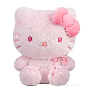 Comtaric 9 Inch Pink Kitty Plush - The Perfect for Birthdays, Halloween, and Christmas