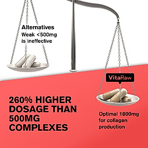 Collagen Pills 1800 mg - Multi Collagen Supplements (Types I, II, III, V & X) Grass Fed Non GMO Collagen Peptides Pills for Hair, Skin and Joints - Hydrolyzed Collagen Protein Powder for Women and Men