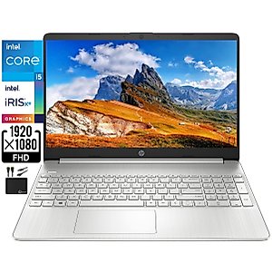 HP 2023 Newest 15.6’’ FHD Screen Laptop, Quad Core Intel i5-1135G7 (Beat i7-1065G7,Upto 4.2GHz), Iris Xe Graphics, 16GB RAM, 1TB SSD, HD Webcam, WiFi 6, 9+ Hours Battery, Winows 11+Marxsolcables