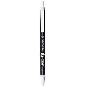BIC PrevaGuard Clic Stic Ballpoint Pen, Black, 60-Count