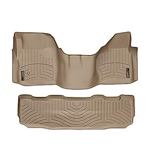 WeatherTech Custom Fit FloorLiners for Ford Super Duty (Crew Cab) - 1st Row (OTH) & 2nd Row (452931-450022), Tan