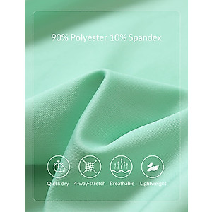 baleaf Women's Workout Tank Tops Sleeveless Athletic Tennis Exercise Running Shirts with Side Slit Mint Green M