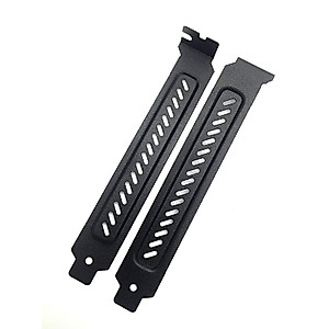 upHere 10 PCI Slot Cover Dust Filter Bracket Expansion Blank Plate Shield Metal Black