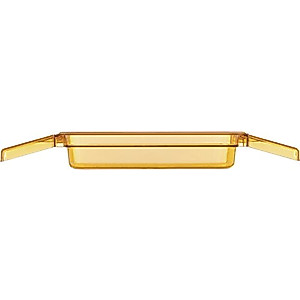 Carlisle FoodService Products 30860HH13 StorPlus High Heat Food Pan With 2 Handles, 2.5" Deep, Third Size, Amber, 1/3 Size (Pack of 6)