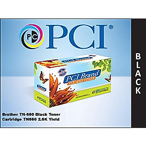 PCI Brand Compatible Toner Cartridge Replacement for Brother TN-660 Black Toner Cartridge TN660 2.6K Yield