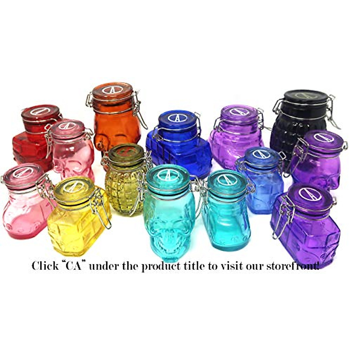 Grenade Shaped Colored Glass Airtight Container (250mL, Black)