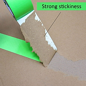 BOMEI PACK Green Duct Tape, 3Rolls Heavy Duty Strong Industrial Color Duct Tape 9mil x 1.88inch x 30yds for Packing and Repairing