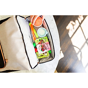 Petunia Pickle Bottom - Pivot Backpack (Sand/Black) + Diaper Clutch (Leopard) Bundle