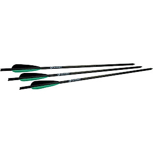 Barnett Outdoors Carbon Crossbow Arrows 5-Pack, Lightweight Hunting Bolts with Half-Moon Nock and Field Points, 22"