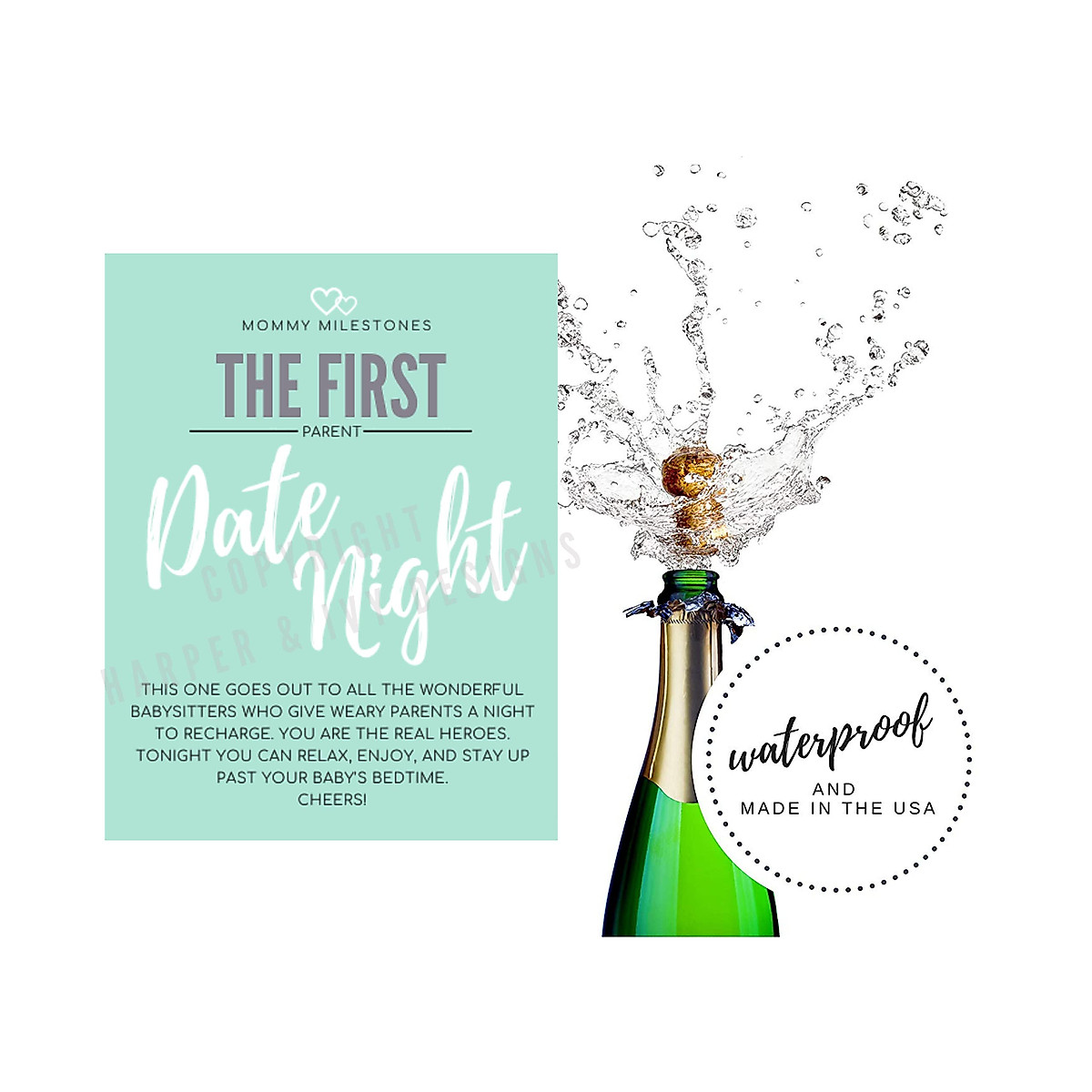 6 Mommy's First Milestone Wine Labels and Stickers, Great Baby Shower and Pregnancy Gift Ideas for Mom To Be, Funny Mom's First Moments After Having New Baby Girl or Boy – By Harper & Ivy Designs