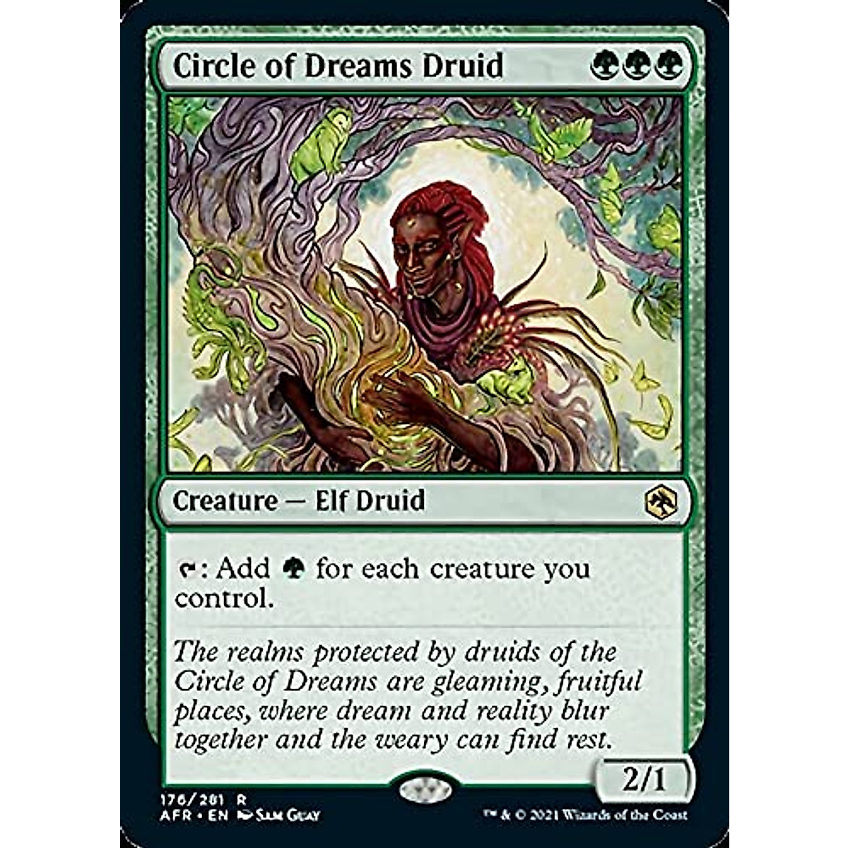 Magic: the Gathering - Circle of Dreams Druid (176) - Foil - Adventures in The Forgotten Realms