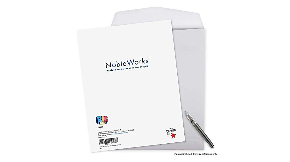 NobleWorks Big Thank You Card - Hilarious & Oversized