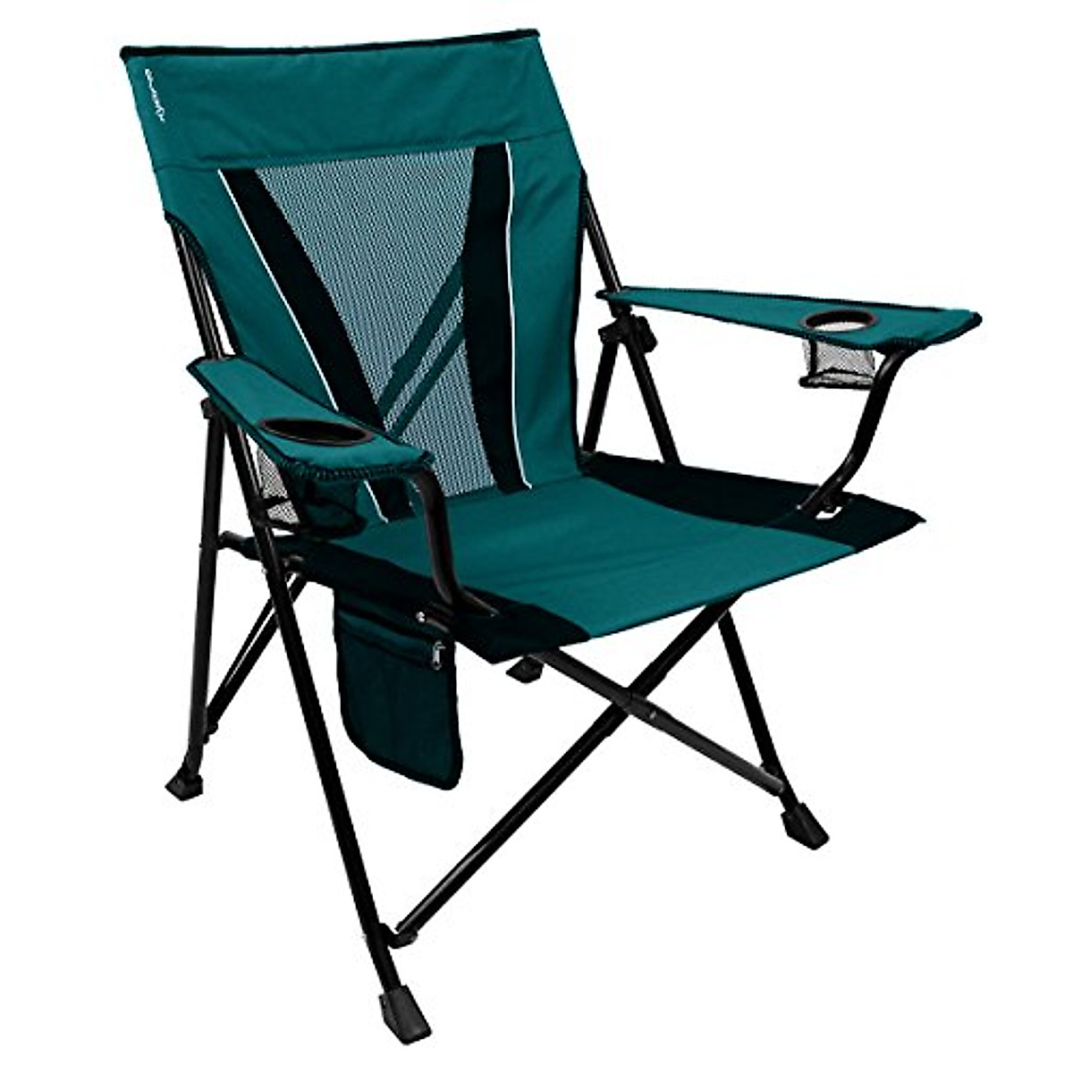 Kijaro XXL Dual Lock Portable Camping and Sports Chair, Diamond Ripstop Polyester, Cayman Blue Iguana