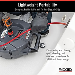 RIDGID 64273 Model K9-204 FlexShaft Drain Cleaning Machine Kit for 2"-4" Pipes