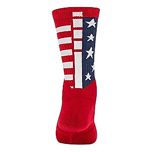 Nike Elite Energy RWB Crew Socks University Red/Midnight Navy/White (MD (Men's Shoe 6-8, Women's Shoe 6-10))