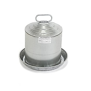 Miller 9835 5-Gallon Galvanized Poultry Fountain
