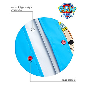 Nickelodeon Boys' Rain Jacket - Hooded Slicker Shell Raincoat: Baby Shark, Paw Patrol (Size: 4-7), Size 4/5, Paw Patrol