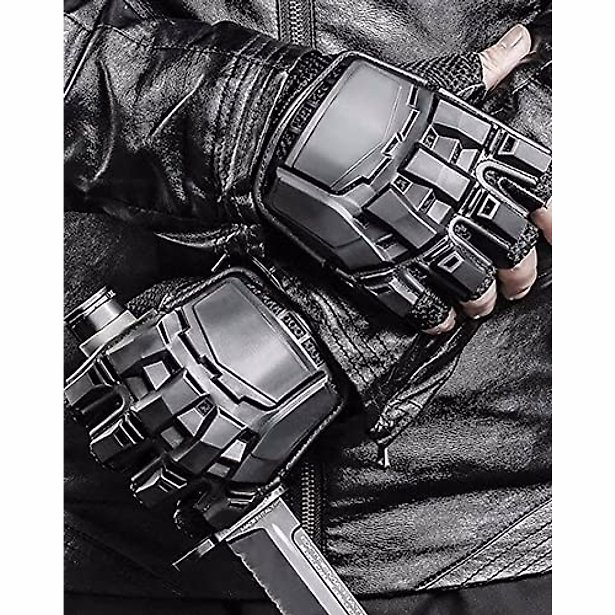 MFCT Tactical Techwear Gloves for Men (Black1, Large)