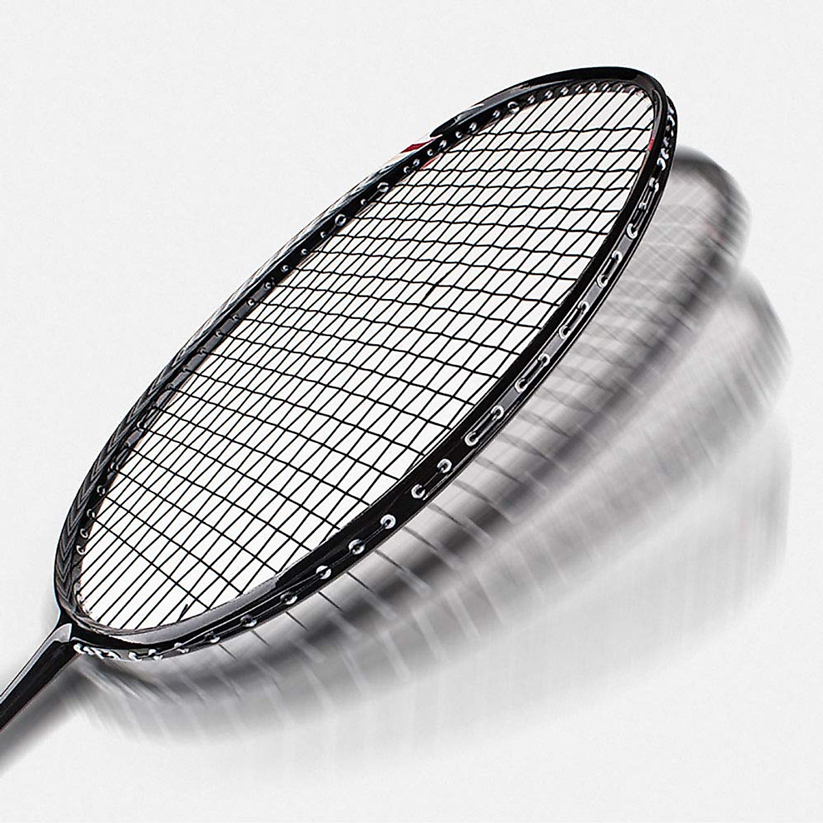 Senston Graphite Badminton Racket 6U, Single High-Grade Badminton Racquet, Professional Carbon Fiber Badminton Racket with Grip