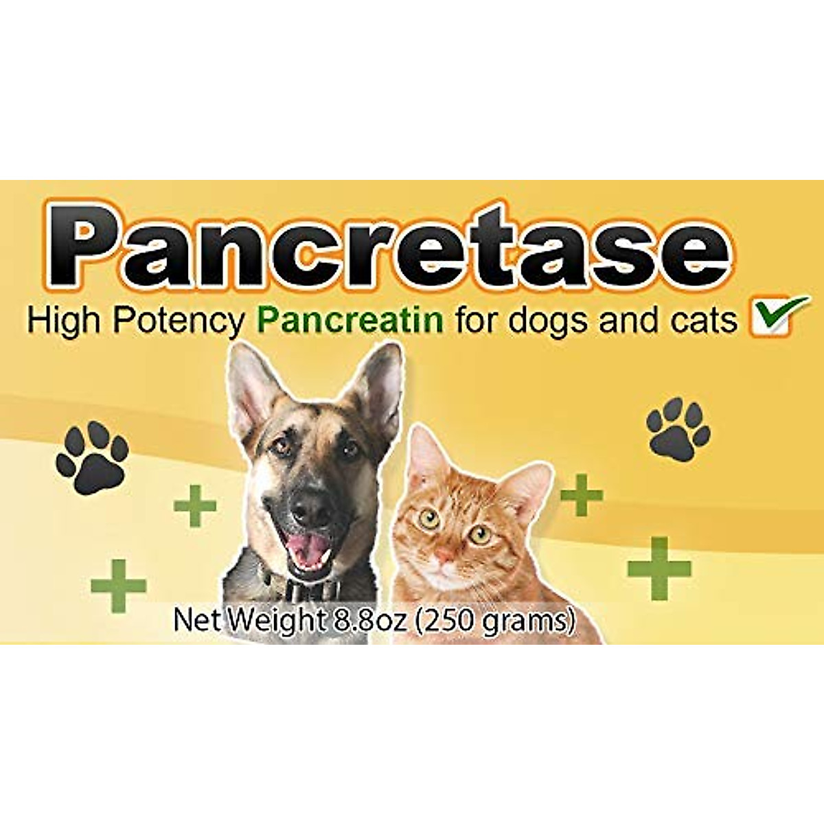 CK Formulations | Pancretase Digestive Enzymes | 10x Pancreatin | Pancreatin for Dogs and Cats | Pancreatic Enzyme | Great for Pets with EPI