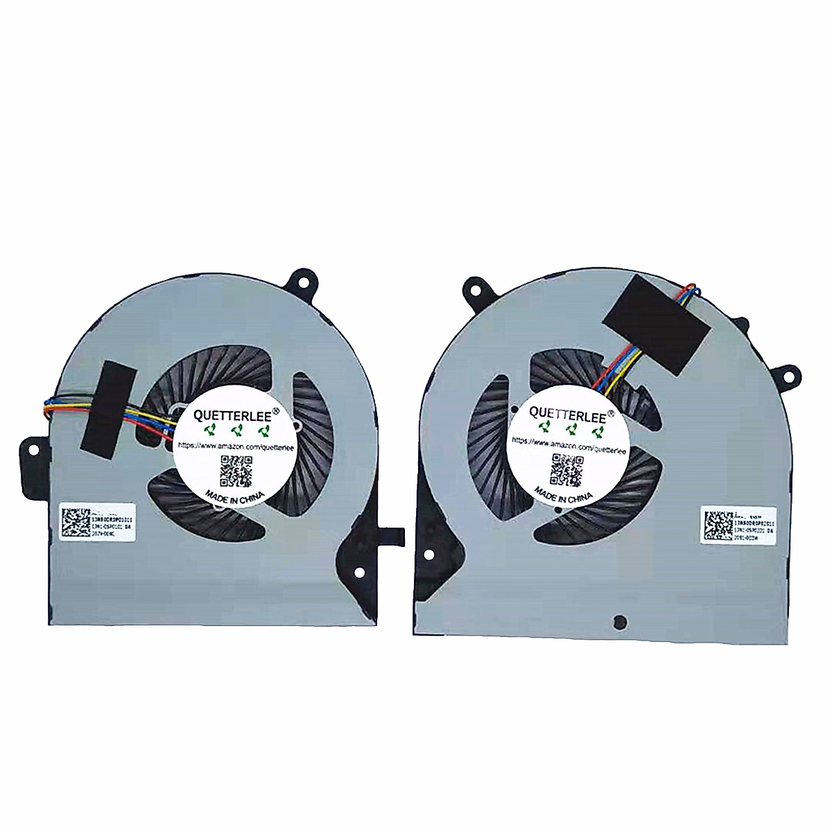 QUETTERLEE Replacement New Laptop CPU + GPU Cooling Fan for Asus ROG Strix GL502V S5VM FX60V ZX60VM FX502VM FX60VM Series EF75070S1-C530-S9A EF75070S1-C481-S9A 13N1-0SP0101 13N1-0SP0201 DC5V Fan