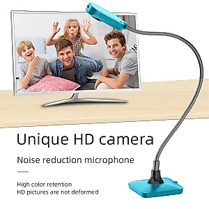 ZSEEWCAM Document Camera (Blue) Ultra High Definition 5MP USB Document Camera — Mac OS, Windows, Chromebook Compatible for Live Demo, Web Conferencing, Distance Learning, Remote Teaching