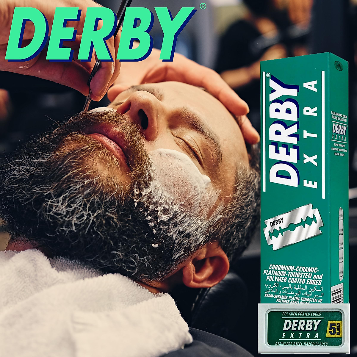30 Derby Extra Professional Double Edge Razor Blades for straight razor