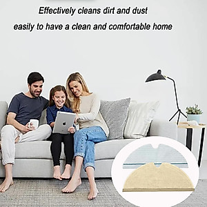 Frexusuent Mop Pad Replacement for Roborock Q5 Pro/Q5 Pro+/Q5/Q7/Q7 Max/S5/S5 MAX/S6/S6 MAXV/S6 Pure/E-Series Robot Vacuum Cleaner, Reusable Microfiber and Disposable Mop Pad