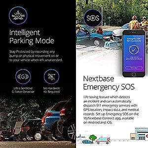 Nextbase 422GW Dash Cam - 1440p HD Recording in Car Camera - Wi-fi GPS Bluetooth Alexa Enabled - Parking Mode - Night Vision - Loop Recording - Automatic Power and Crash Detection