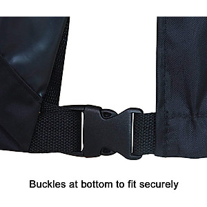 Waterproof Generator Cover Outdoor Universal Generators Protective Cover 600D Oxford Fabric Windproof UV Resistant Covers for Portable Generators Black