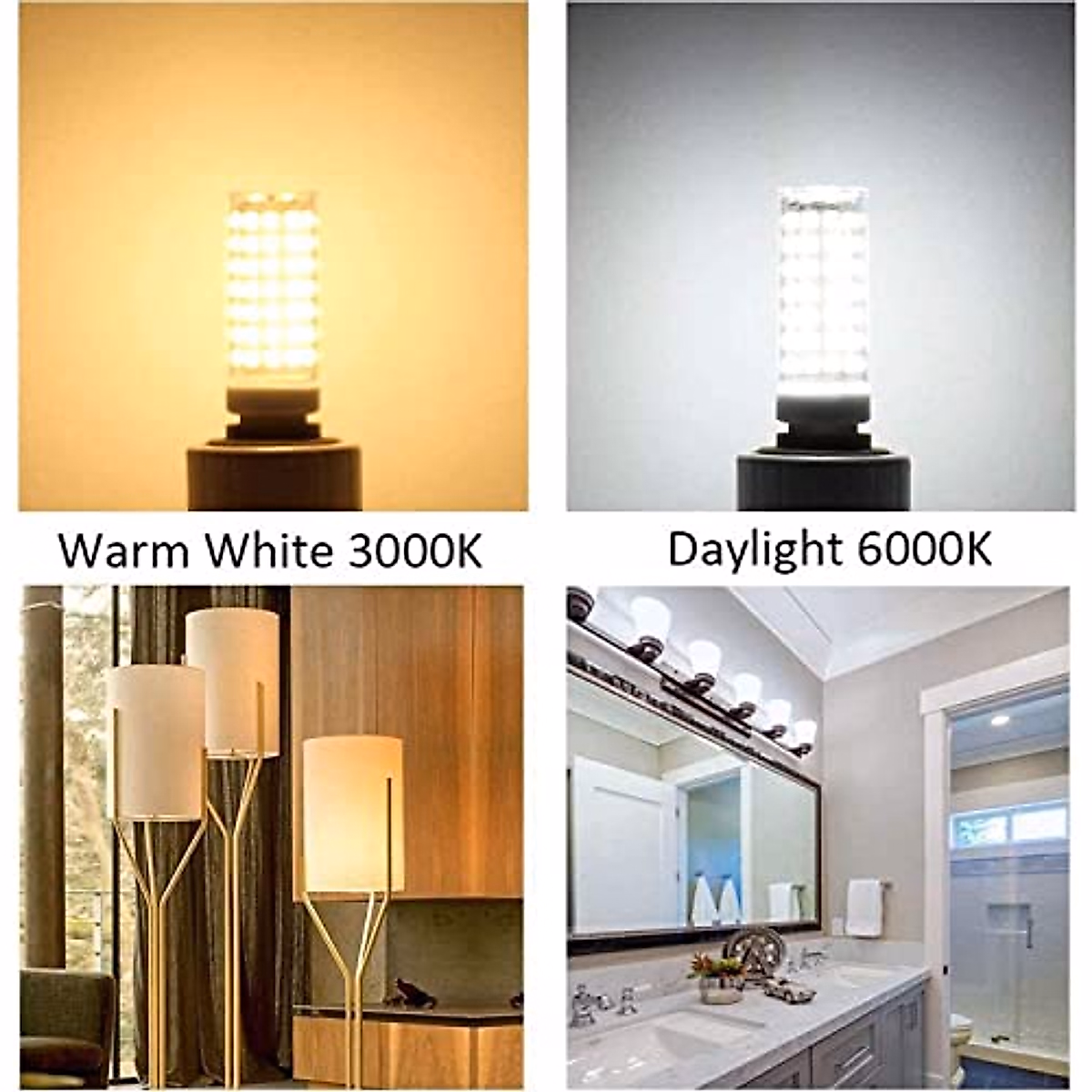 SSXBF E17 Dimmable LED 7W Microwave Oven Bulb - Intermediate Base LED Appliance Light,AC110V120V,Daylight White 6000K,8206232A Ceramic， 75W Halogen Bulb Equivalent(2pack)