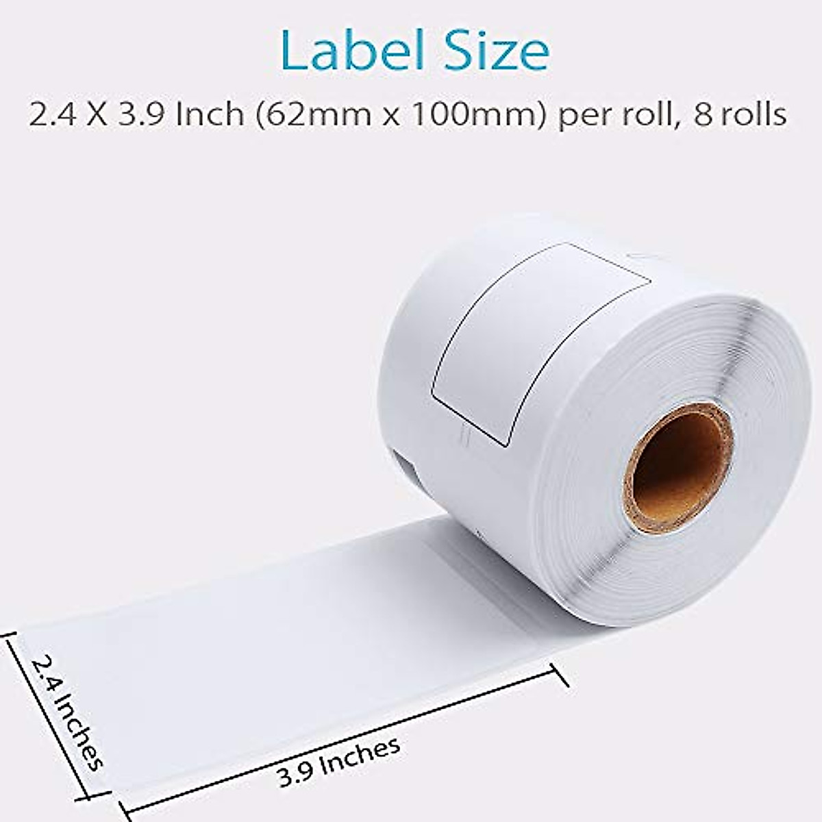 COLORWING Compatible Brother Labels DK-1201 12 Rolls and DK-1202 8 Rolls