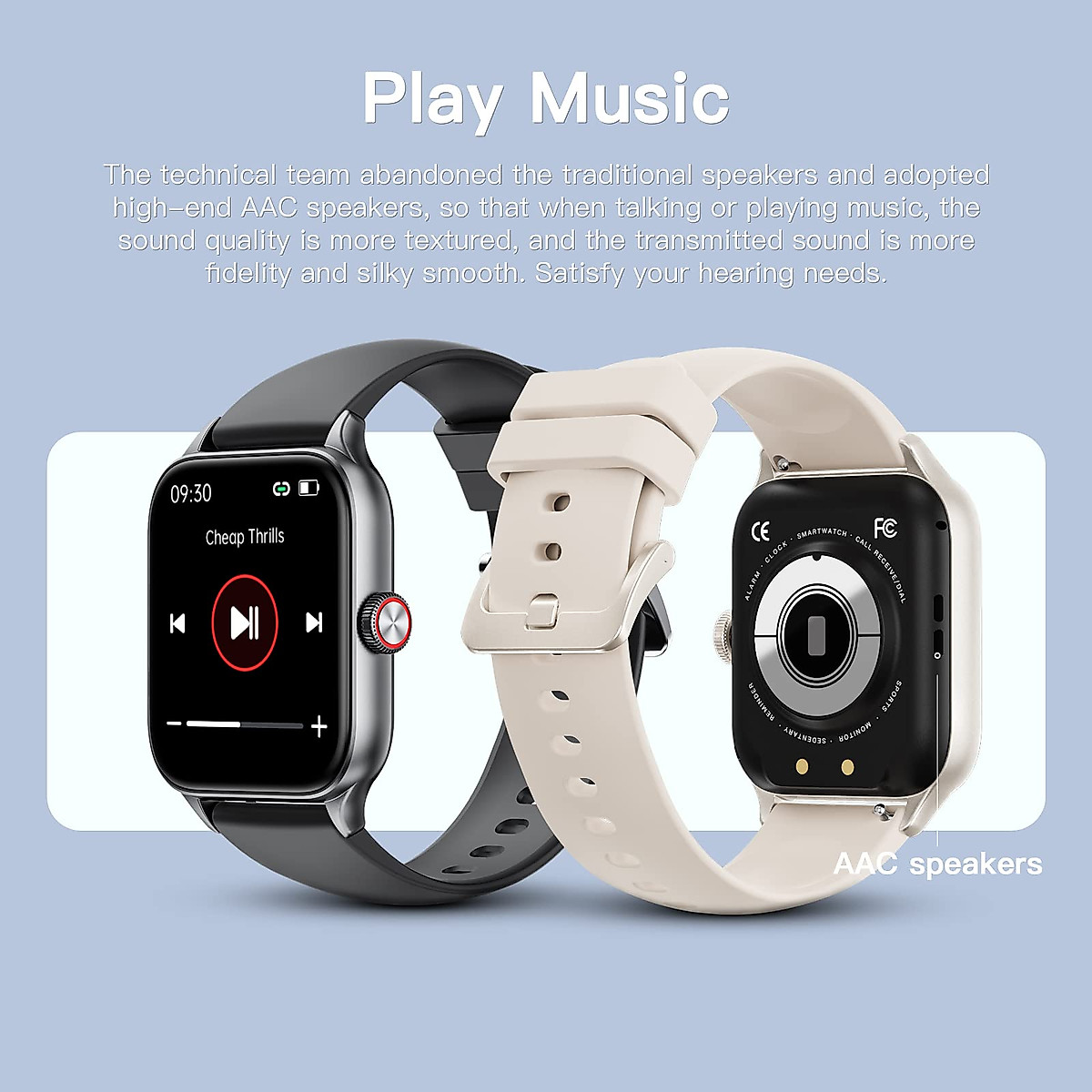 Smart Watch, Newest 1.85" TFT HD Display Smart Watch with Receive & Dial, Smart Watch for Android Phones with Pedometer, Fitness Tracker, Heart Rate, SMS Reminder, Android Smart Watch for Women Men