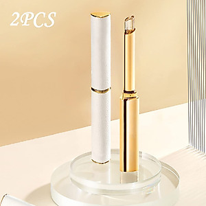 BINGBRUSH 2Pcs Clear Crystal Color Changing Lipstick, Moisturizing, Waterproof, Long Lasting, Made with Avocado, Beeswax, Plant Extract, Olive Oil, 6 Kinds of Vitamin E