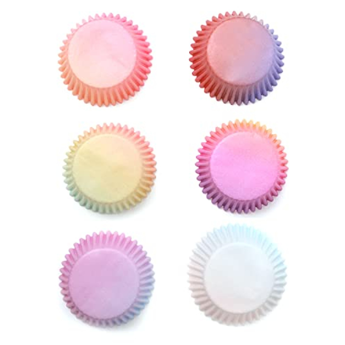 Cupcake Liners Cupcake Cups 300-Count Food Grade Gradint Design Cupcake Papers Baking Cups Cupcake Wrappers qiqee