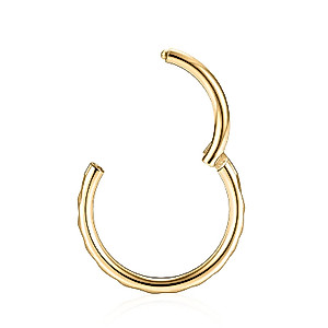 6mm Nose Hoop 16g Cartilage Earring Hoop Nose Rings 16 Gauge Nose Ring Hoop Tragus Earring Daith Earrings Forward Helix Earring Rook Earrings Snug Earring Nose Piercing Jewelry Septum Ring Gold