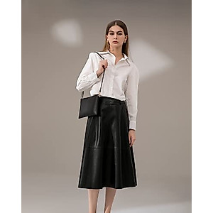 Vorspack Crossbody Bag for Women Small Crossbody Purse PU Leather Shoulder Handbag with Adjustable Strap